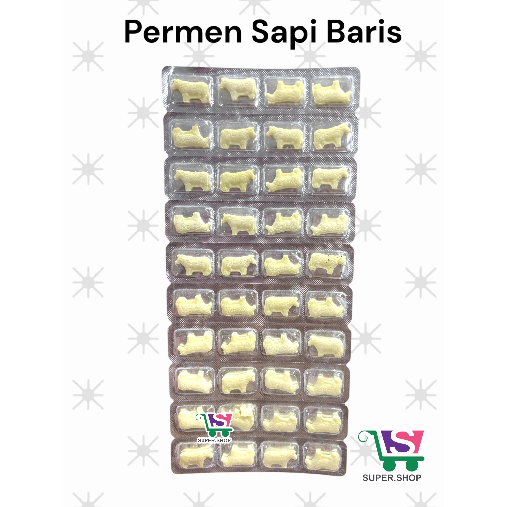 Jual Permen Sapi Baris JADUL Permen Susu Viral Permen Sapi Baris 1 ...