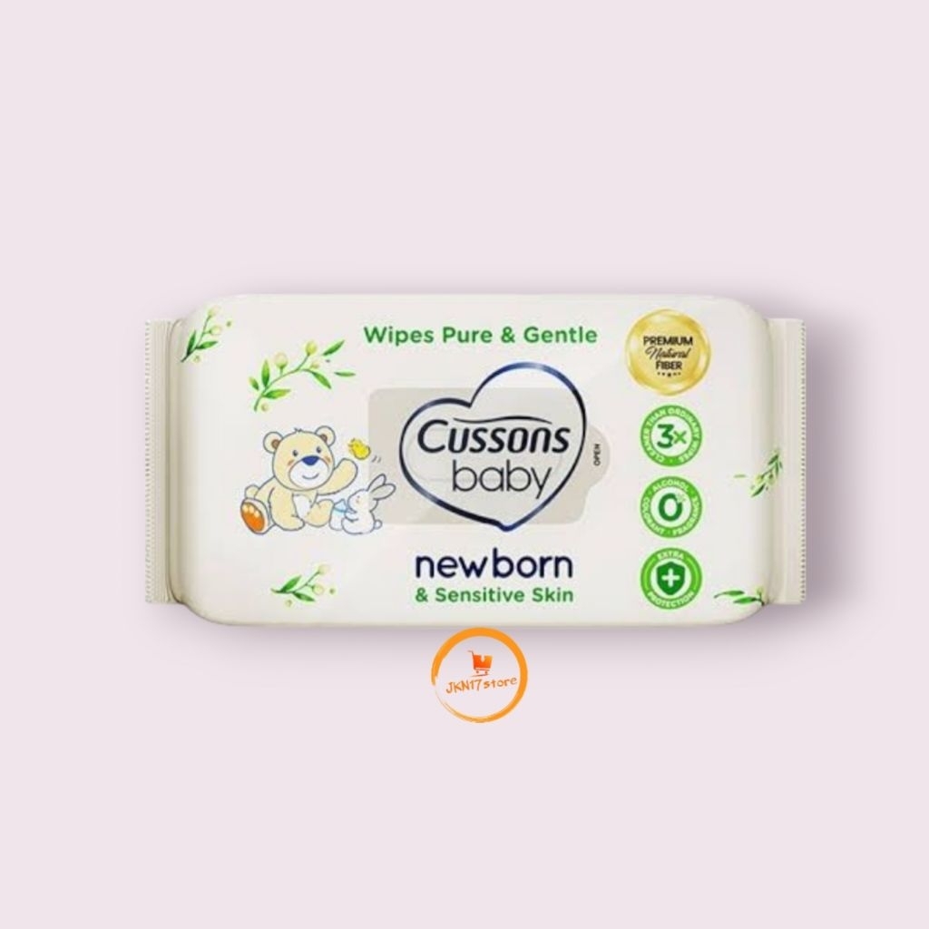 Jual Cussons Baby Wipes Newborn Pure & Gentle -Tisu Basah Bayi-Ganti ...