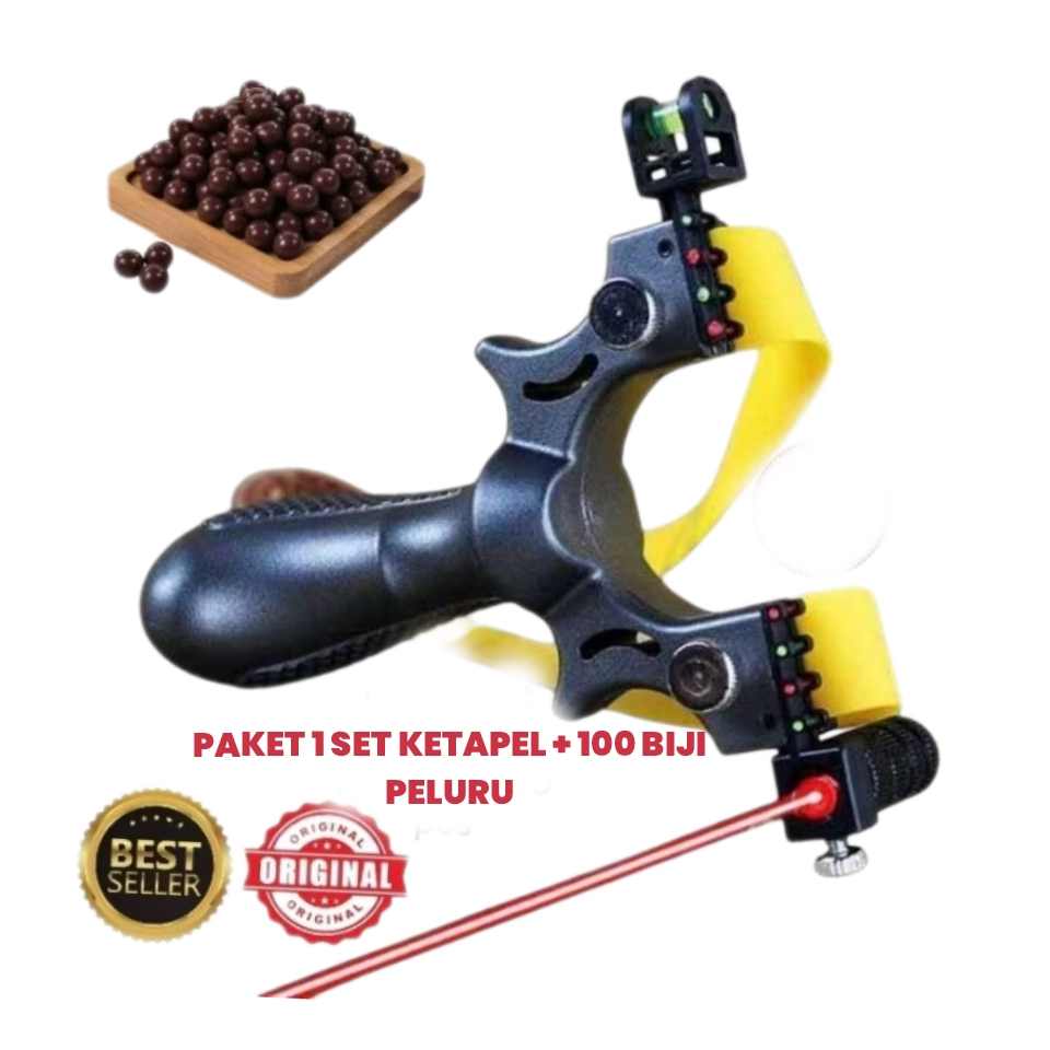 Jual KETAPEL LASER TRADISIONAL KETAPEL TACTICAL SLINGSHOT WITH LASER ...