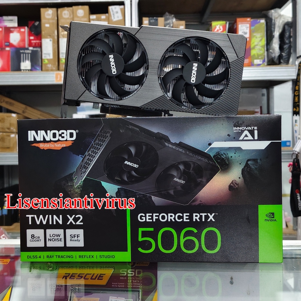 Jual VGA INNO3D GeForce RTX5060 RTX 5060 TWIN X2 RAM 8GB GDDR7 | Shopee ...