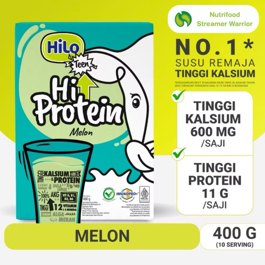 Jual Hilo Teen HI Protein Melon 400gr | Shopee Indonesia