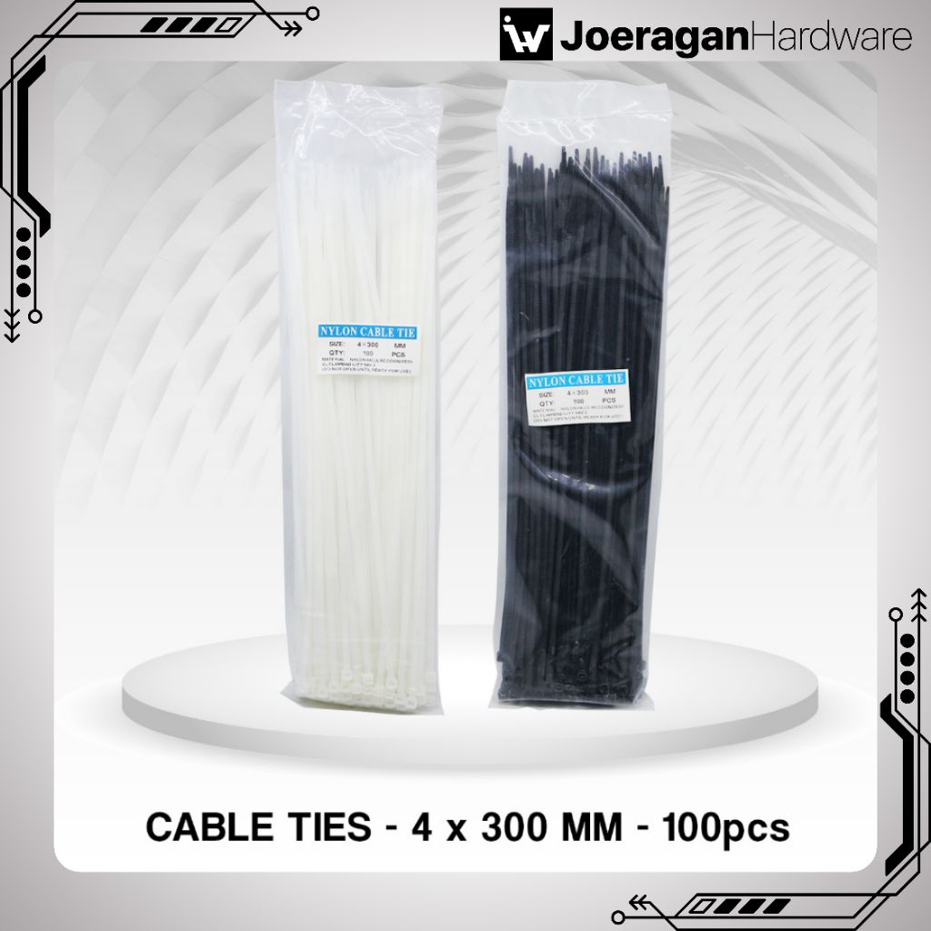 Jual Kabel Ties 4x300mm isi 100pcs Nylon Cable Tie Besar 30cm Insulock ...