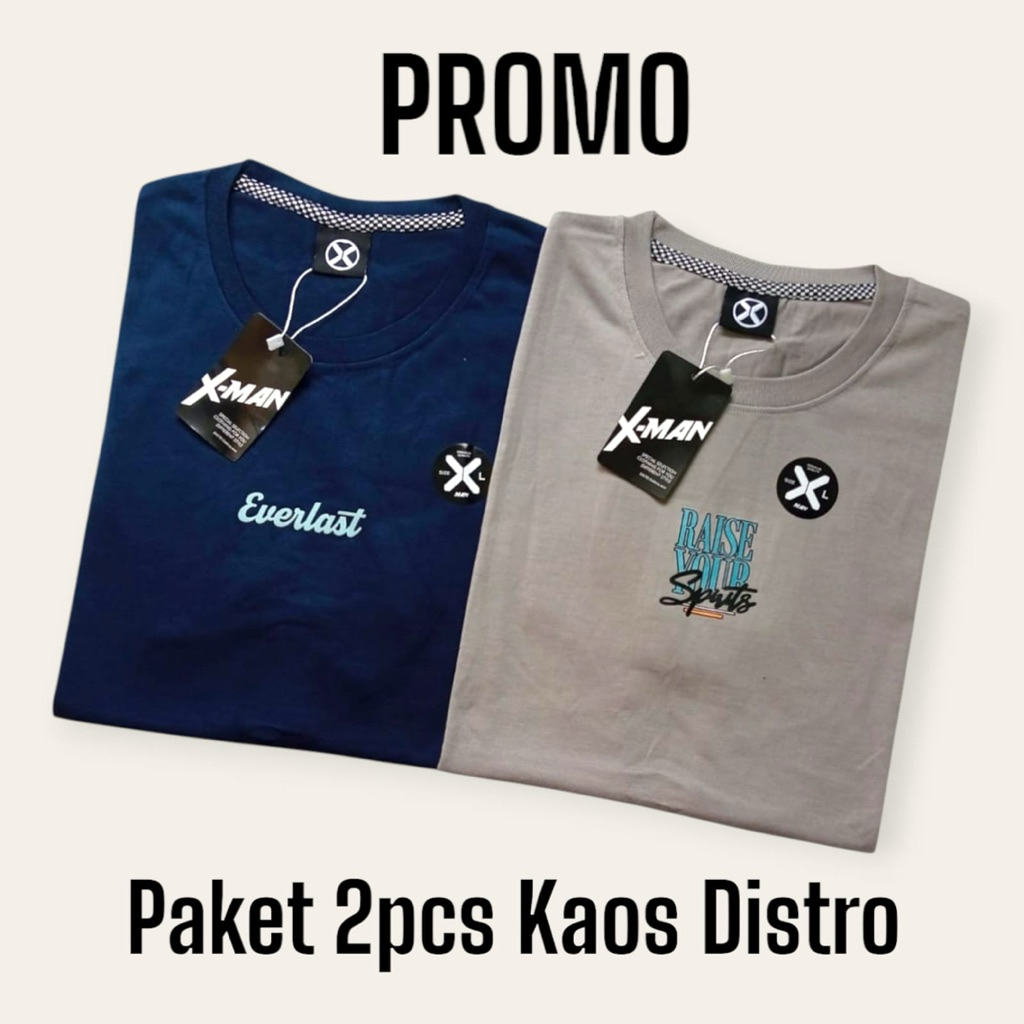 Jual PAKET 2Pcs 50Rb KAOS DISTRO MOTIF SIMPEL/ KOAS DEWAS PRIA & WANITA ...