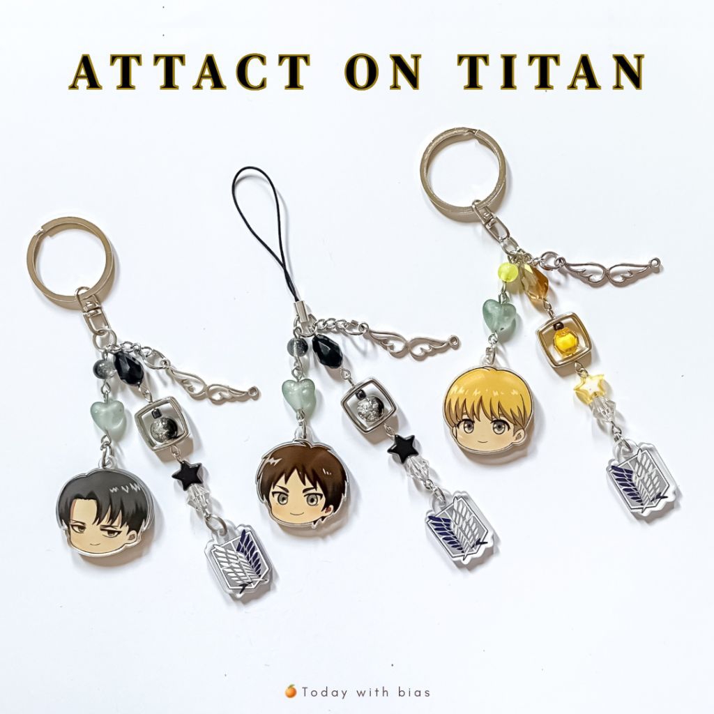 Jual Attack on Titan - Keychain Phone strap | Gantungan HP dan kunci ...