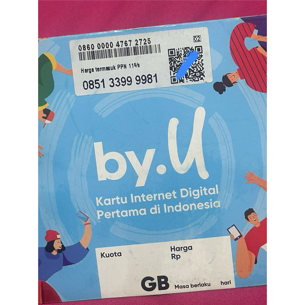 Jual kartu perdaya byU 3gb nomor cantik | Shopee Indonesia