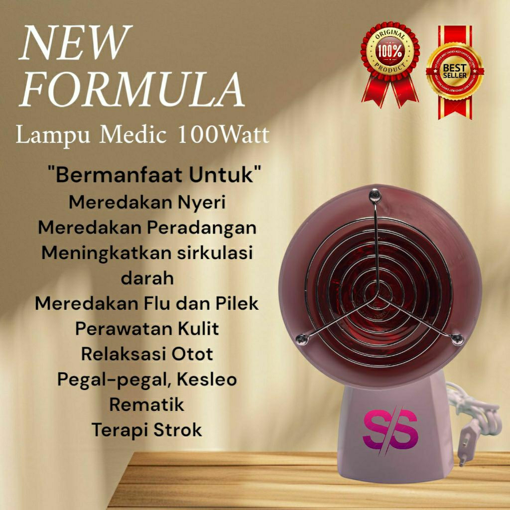 Jual Lampu Inframerah Terapi 100Watt, Lampu infrared medic alat ...