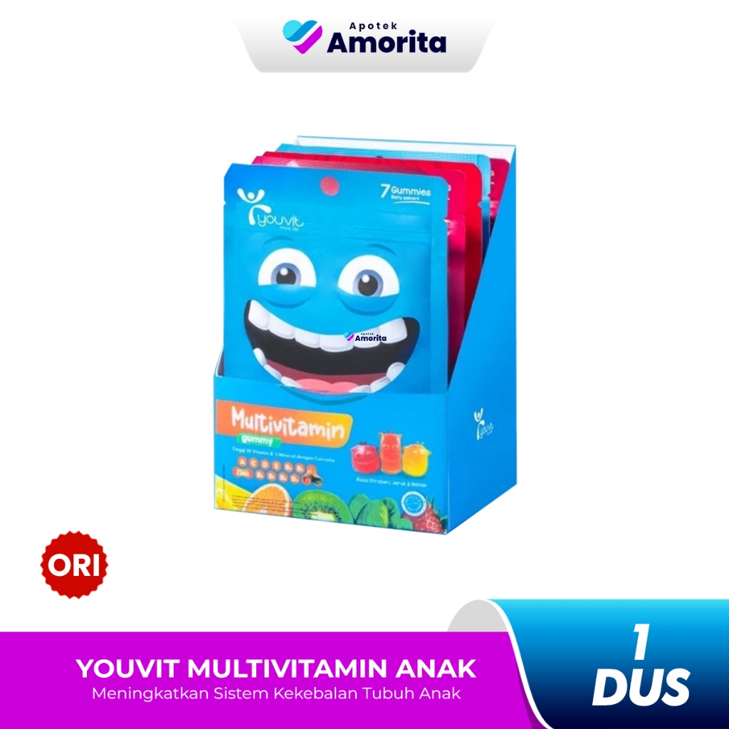 Jual Youvit Multivitamin Anak 1 Box 6 Sachet - Vitamin C, Vitamin D ...