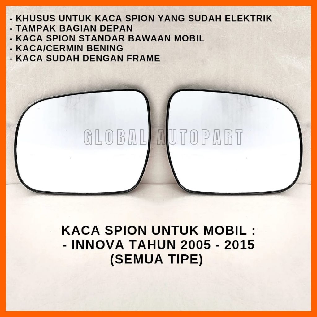 Jual Mirror Kaca Spion Mobil Innova Tahun 2005-2015 Kaca Spion Innova ...