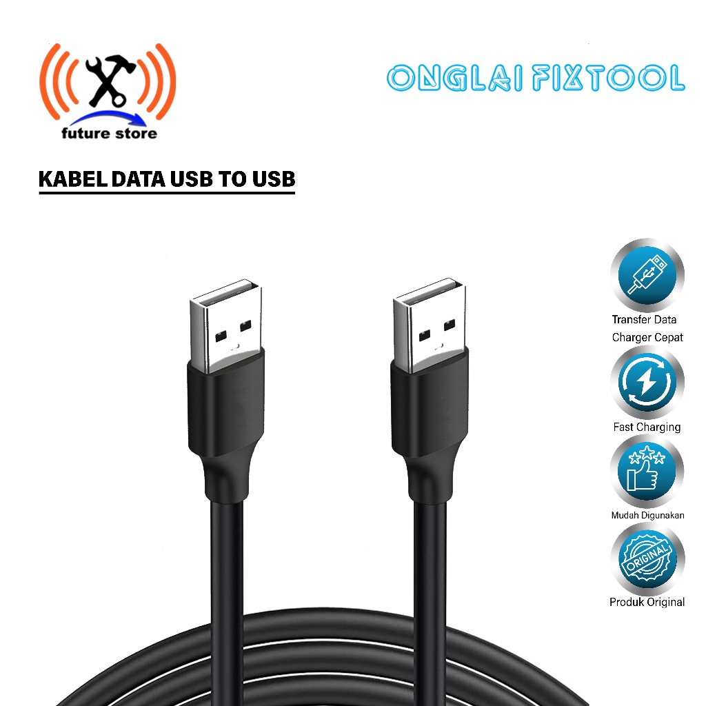 Jual ONGLAI FIXTOOL KABEL DATA USB TO USB - TRANSFER KABEL DATA USB KE ...