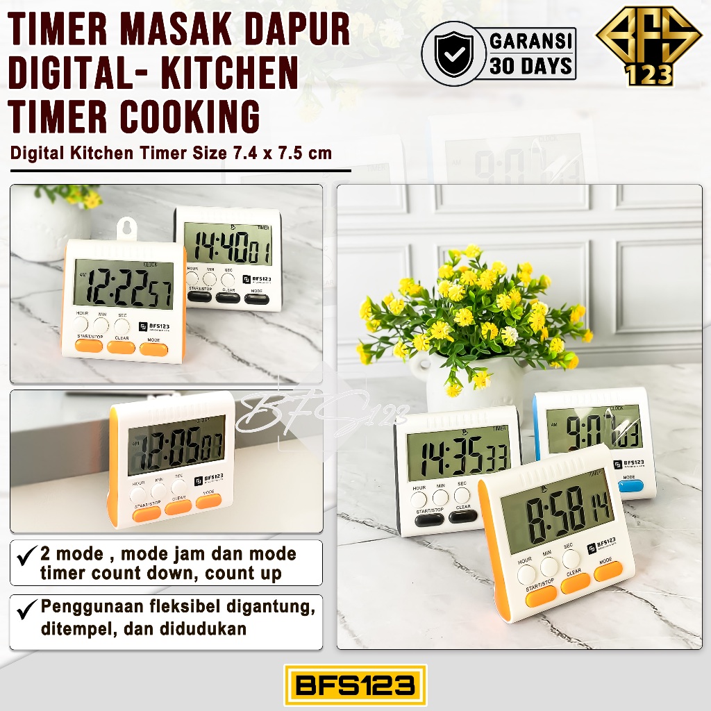 Jual BFS123 Timer Masak Dapur Digital - Kitchen Timer Cooking | Shopee ...