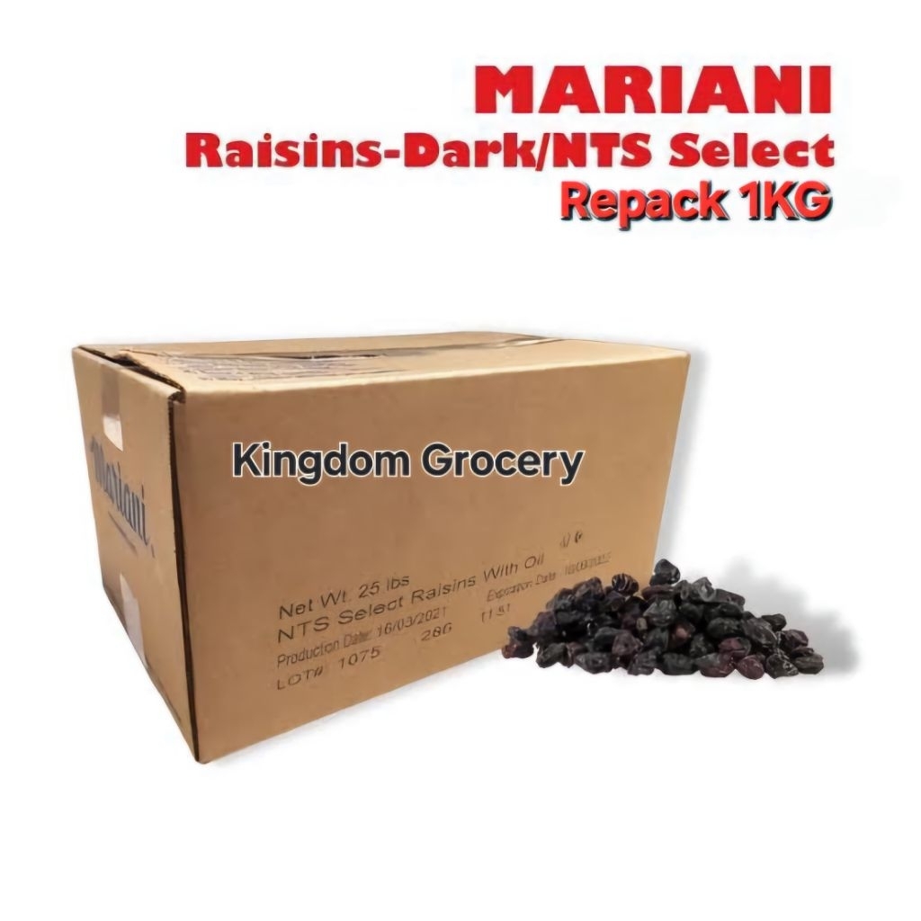 Jual MARIANI RAISIN/KISMIS CALIFORNIA ORIGINAL REPACK 1KG | Shopee ...