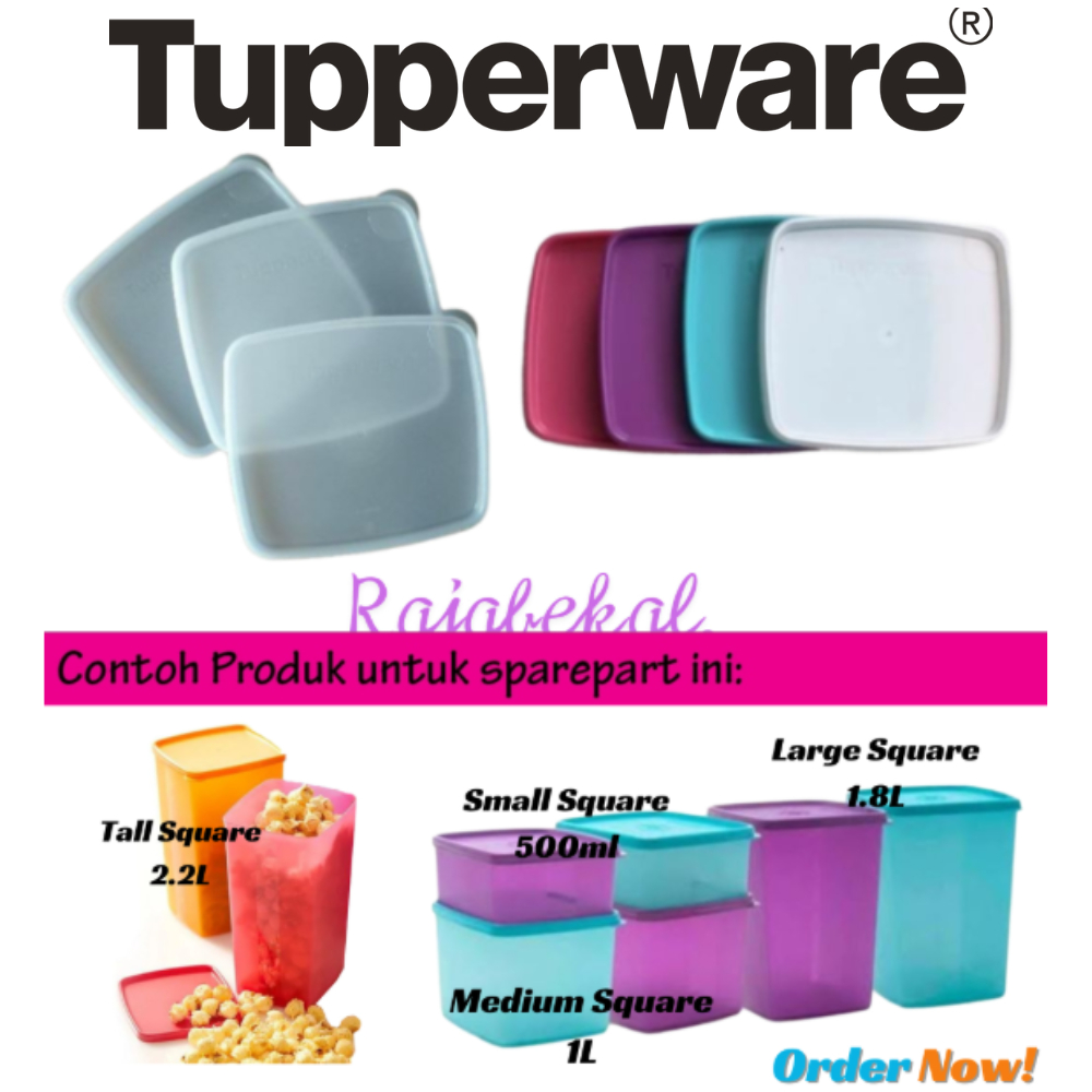 Jual PROMO Tupperware Seal Square Round tutup square round | Shopee ...