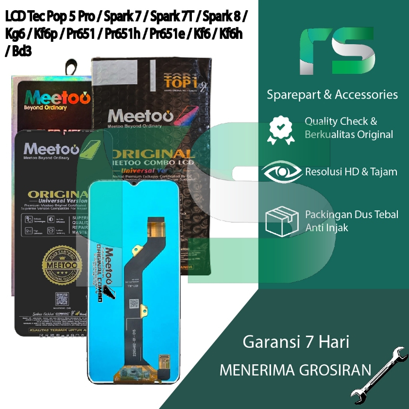 Jual LCD TECN0 POP 5 Pro / SPARK 7 / SPARK 7T / SPARK 8 - Kg6 / Kf6p ...
