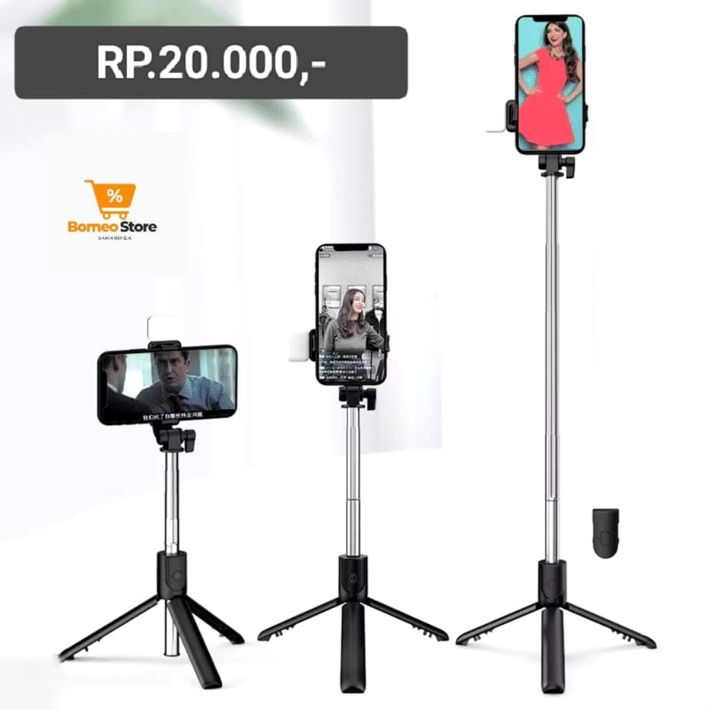 Jual Tripod+Tongsis bluetooth | Shopee Indonesia