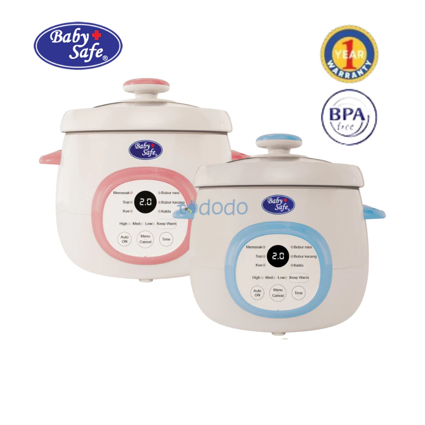 Jual Alat Masak Makanan Bayi MPASI Slow Cooker Baby Safe LB017 Digital ...
