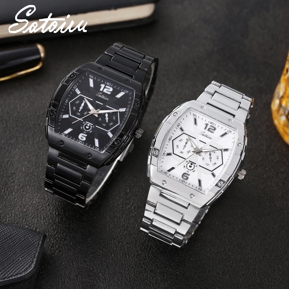 Jual M259 Jam Tangan Pria Simple Steel Band/Roman Digital Alloy Band ...