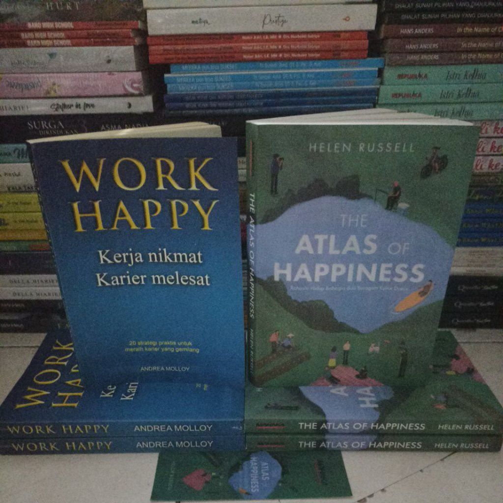Jual BUKU MOTIVASI PENGEMBANGAN DIRI BACAAN INSPIRATIF / 1 PAKET 2 BUKU / WORKHAPPY & HAPPINESSS ...