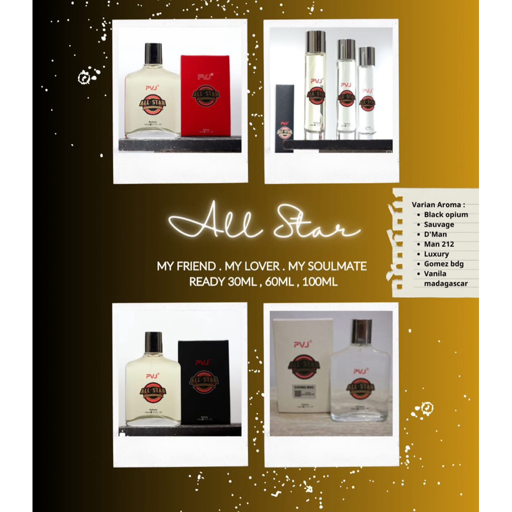 Jual PARFUM PVJ ALL STAR- eau de parfum-50ml -TAHAN LAMA | Shopee Indonesia