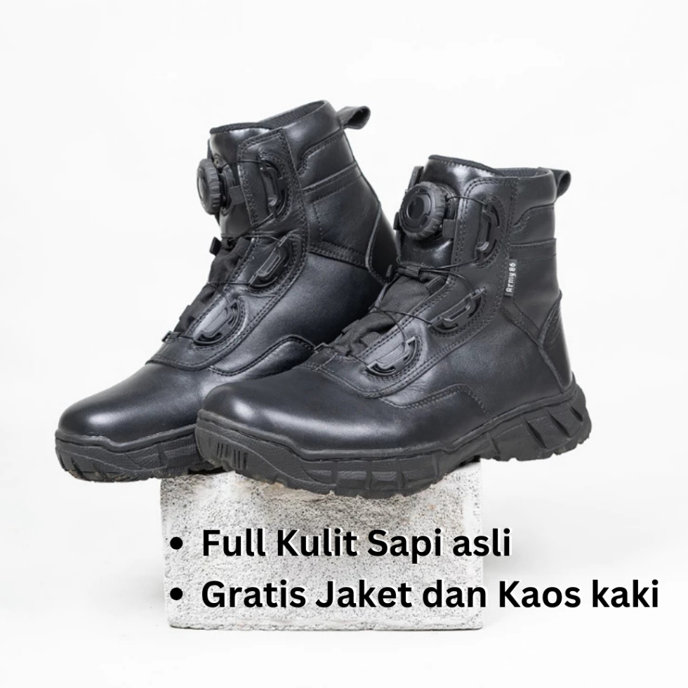 Jual Army 86 Sepatu PDL Tactical Tni Polri Tracker original Tali putar ...