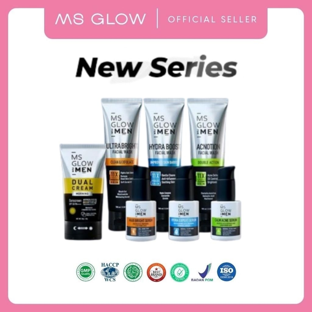 Jual MS GLOW FOR MEN - New Series | Ultra Bright Facial Wash, Hydra ...