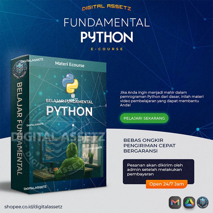 Jual Mahir Coding Pemrograman Python dari Dasar - Jago Phyton Dari Nol - Materi Video ...