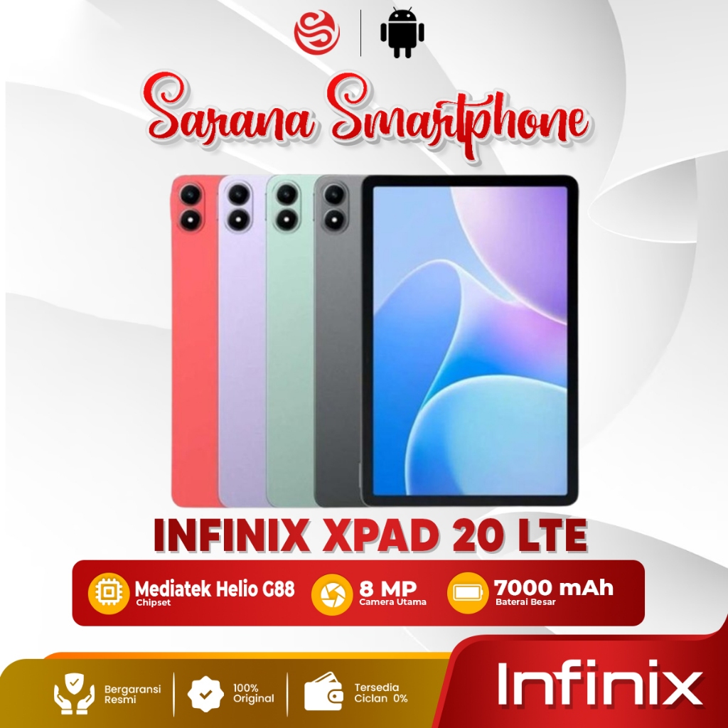 Jual Infinix XPad 20 4G LTE 8+8/256GB Tab Tablet Android Gaming Garansi ...