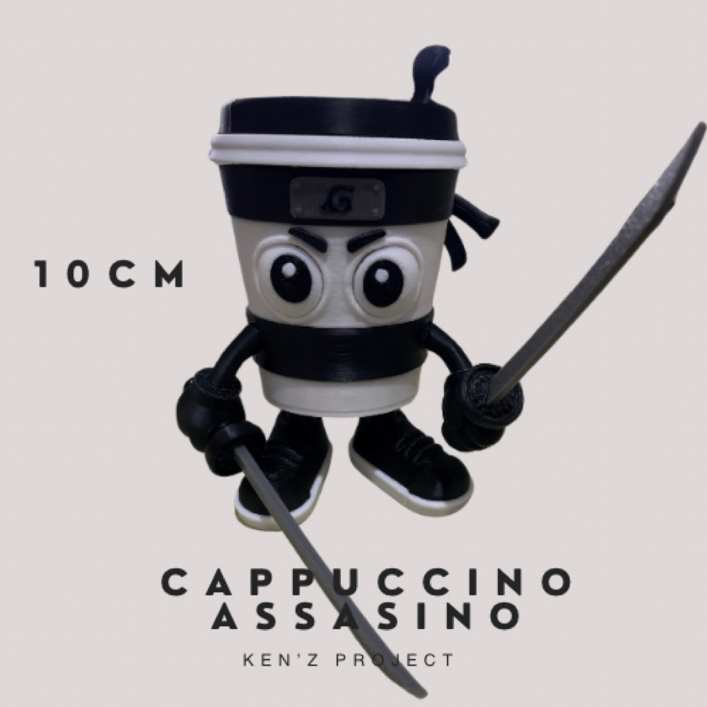 Jual CAPPUCCINO ASSASINO - 10CM - ARTIKULATIF - BRAINROT (REAL PICTURE ...