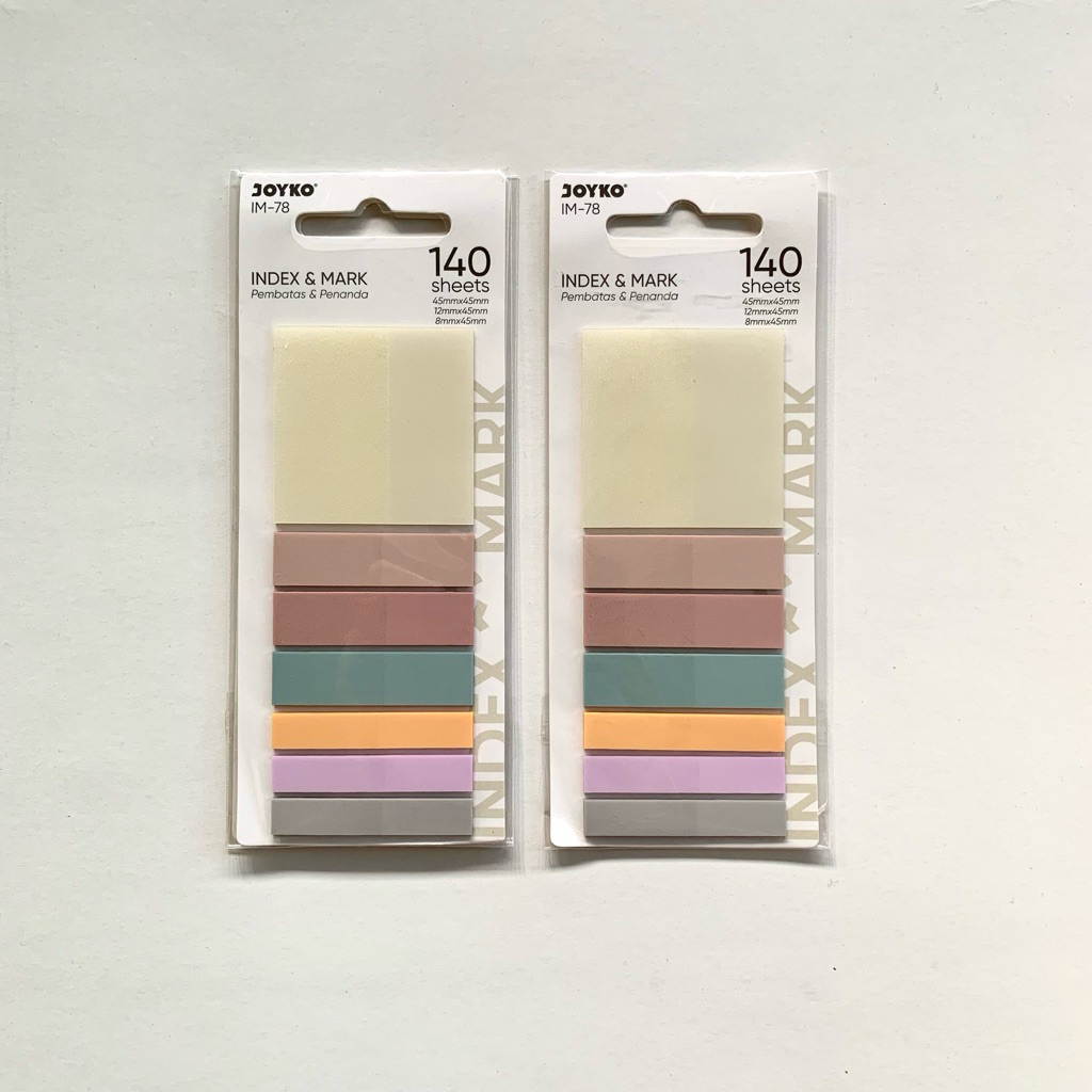 Jual Pembatas Penanda Joyko IM-78 sticky notes isi 140 sheets | Shopee ...