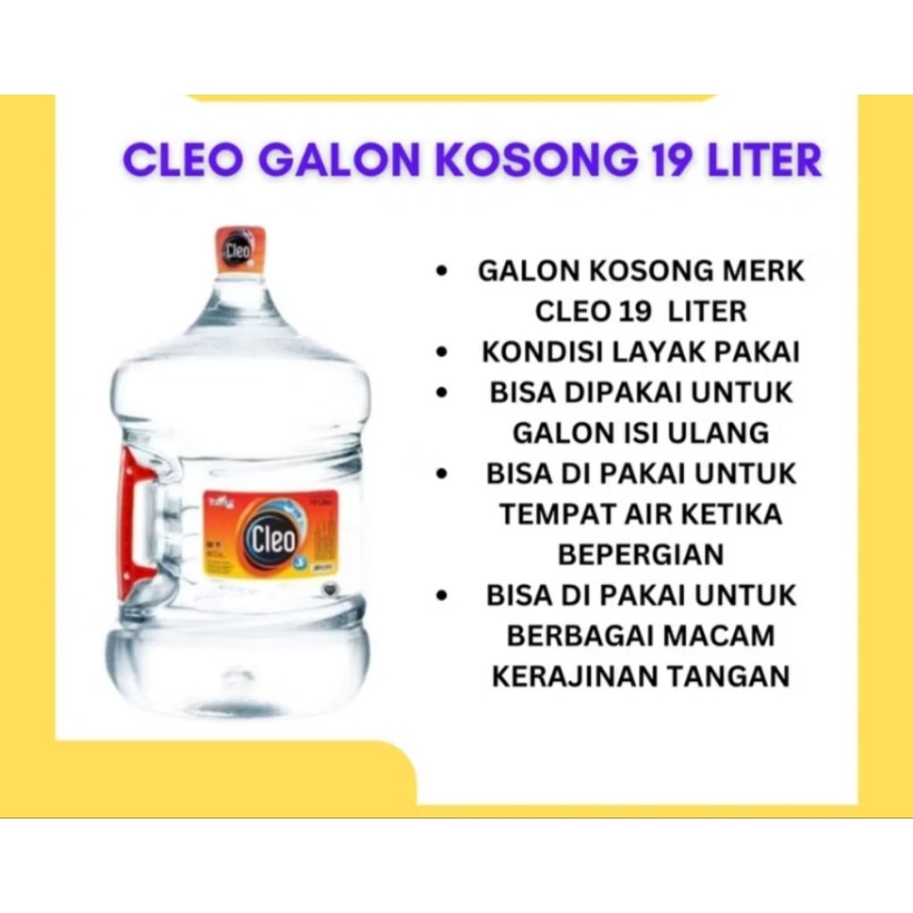 Jual Galon Kosong Cleo 19 Liter. | Shopee Indonesia