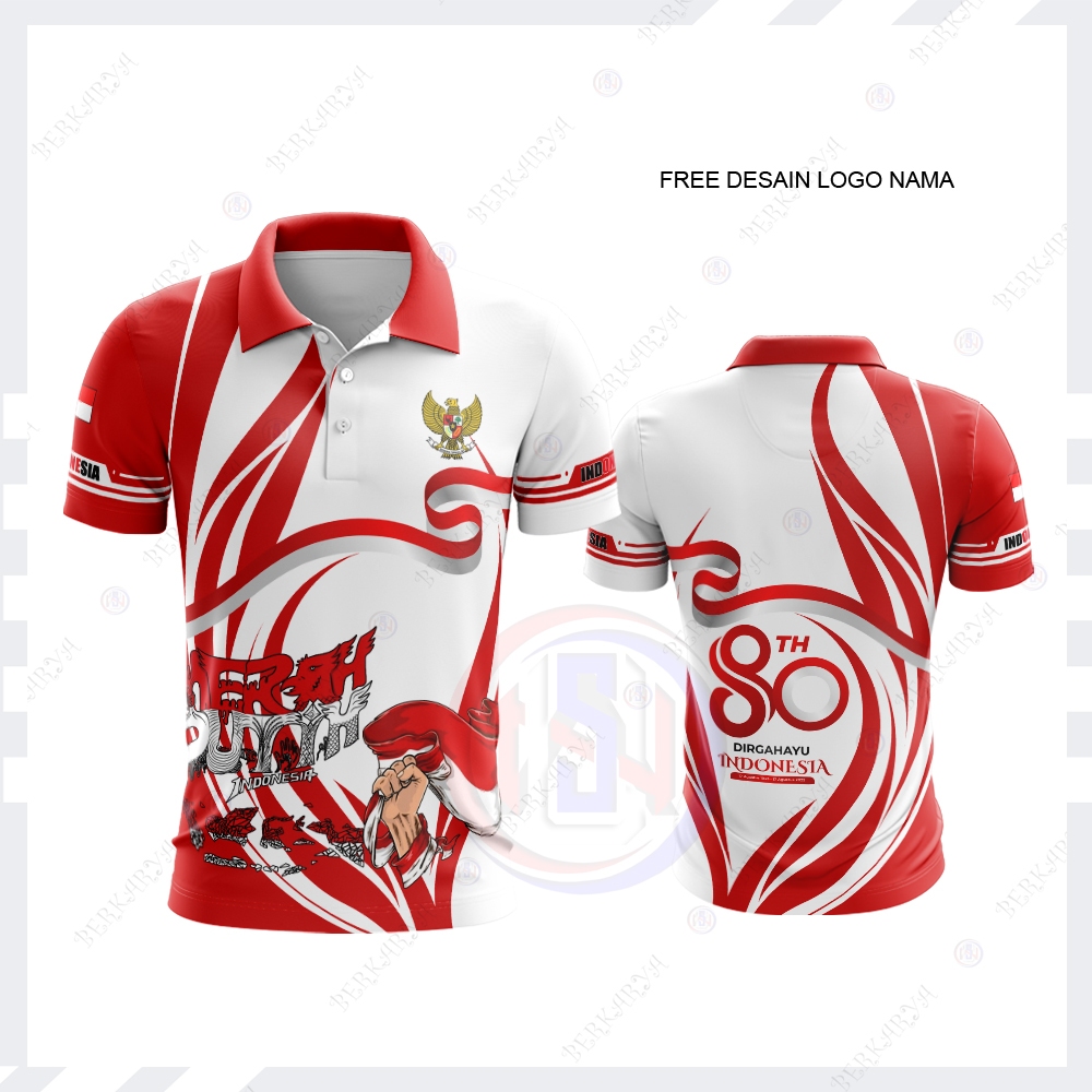 Jual Kaos Polo Indonesia Independent Day Hut Ri 80 Jersey 17 Agustus 2025 || Baju 17 Agustus ...