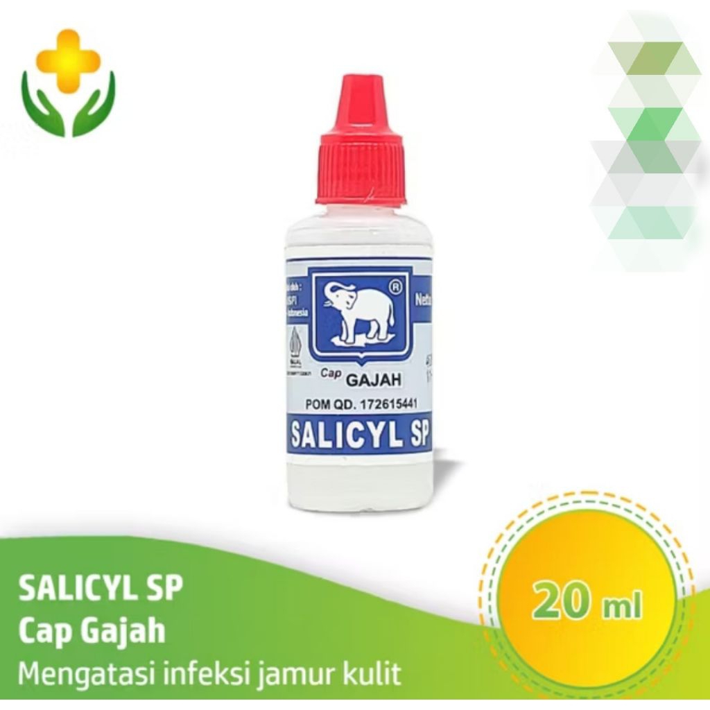 Jual 1 pcs Salicyl sp cap gajah 20ml, obat kurap panu kutu air, salicyl ...