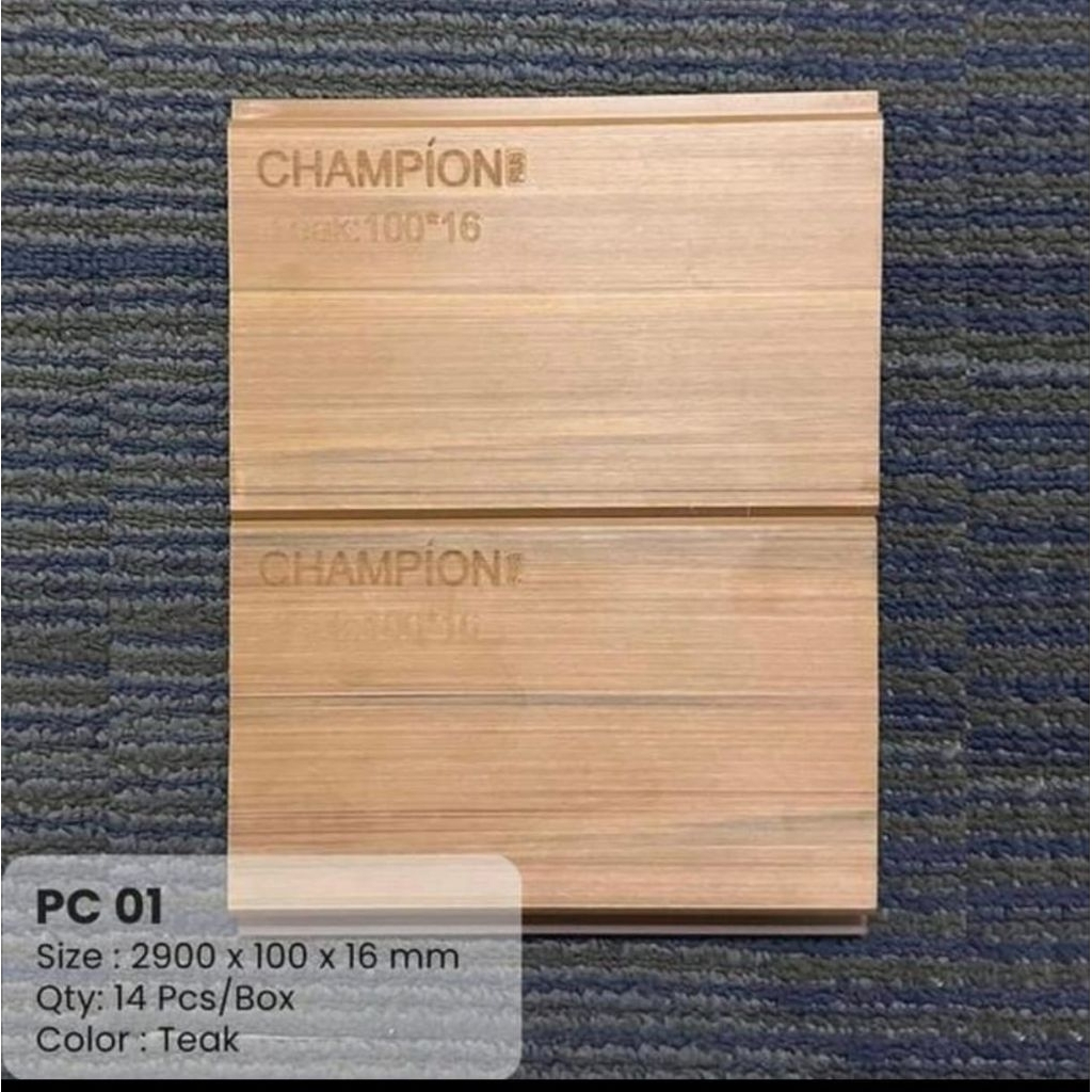 Jual clading Wpc outdor, indor / dinding dan plafon - Pc 01 | Shopee ...