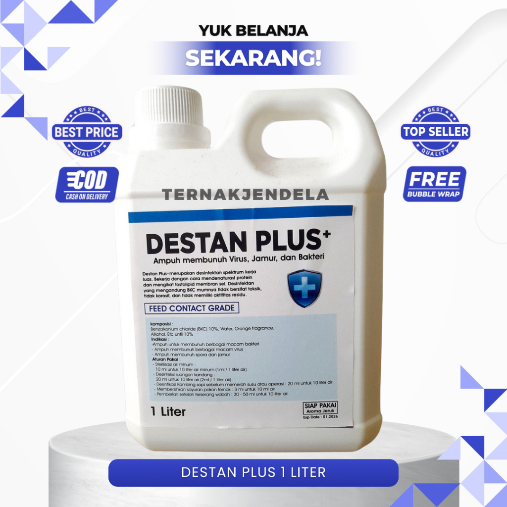 Jual DESTAN PLUS 1 LITER - Desinfektan Dengan Aroma yang Segar, Desinfektan. Pembersih Rumah ...