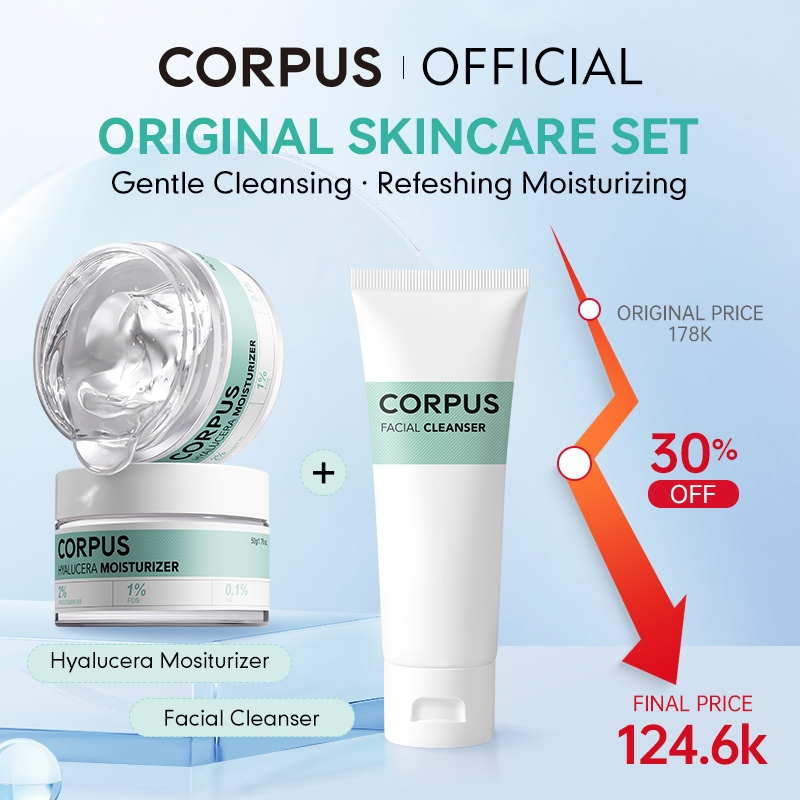 Jual Corpus Paket Hemat Facial Cleanser All Skin + Hyalucera ...