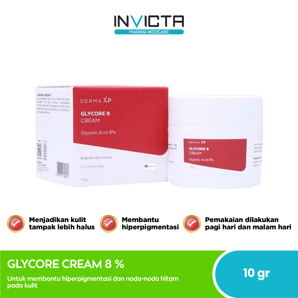 Jual Glycore Cream (Menyamarkan Kulit Gelap dan Flek) - 8% | Shopee ...