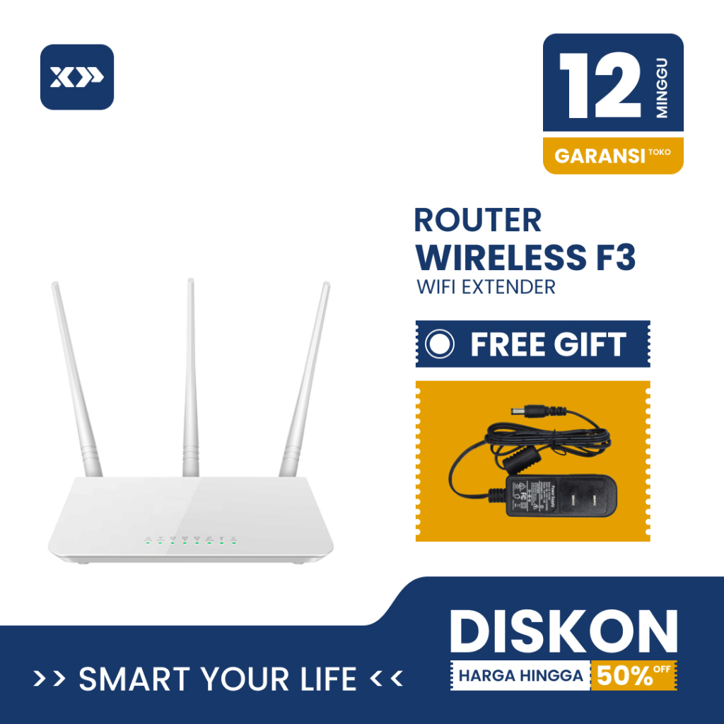 Jual Router F3 V5 Wireless WiFi 300Mbps (Bisa PPPoE Cocok RT/RW NET ...