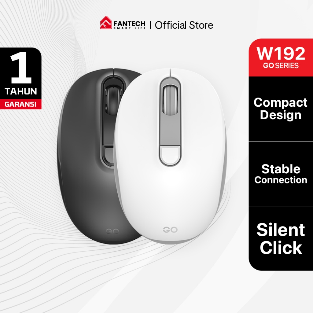 Jual Mouse Wireless Office FANTECH GO Silent Click 2.4Ghz 1600DPI | Shopee Indonesia