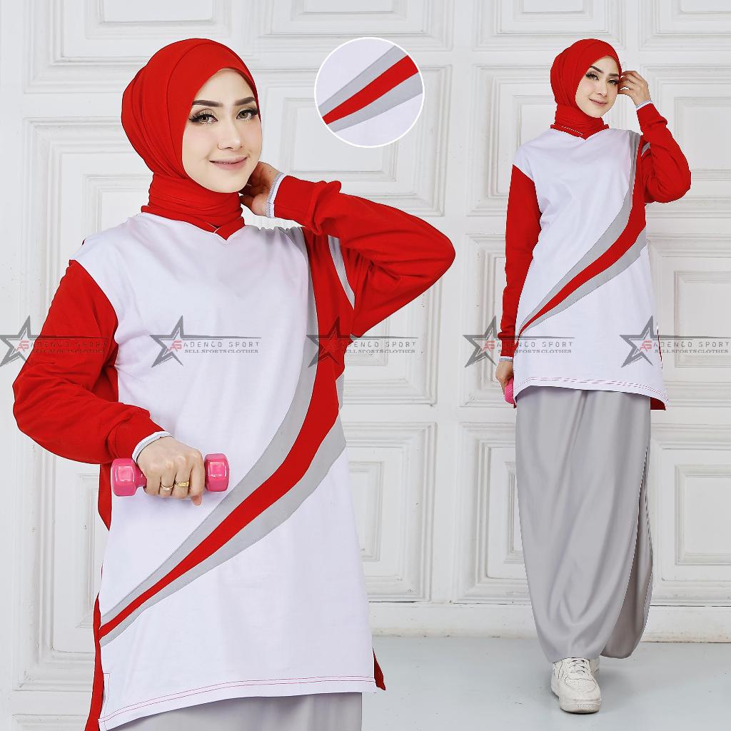 Jual Baju Olahraga Senam Tunik Syar'i Sport Set ROK celana (ROCELA ...