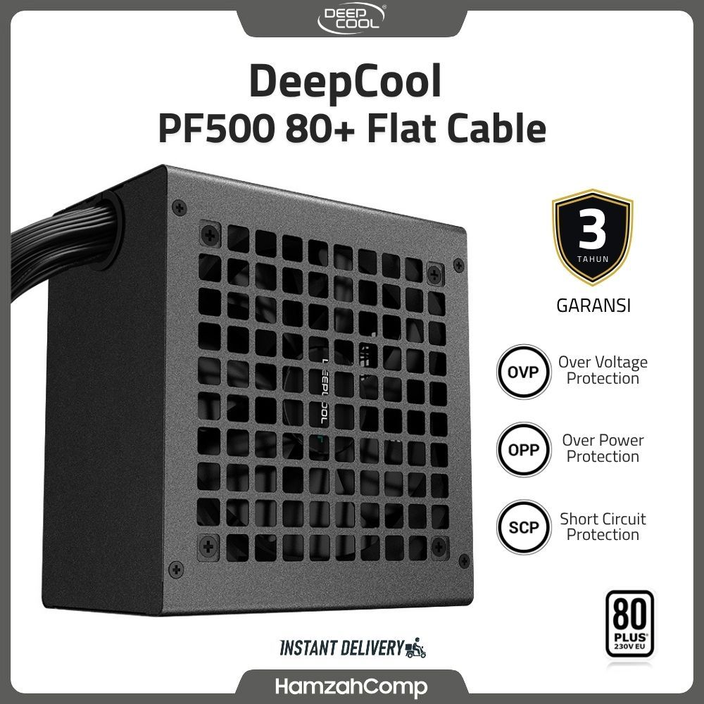 Jual Power Supply 500 Watt DeepCool PF500 80 Plus/ PSU PF500 500W ...