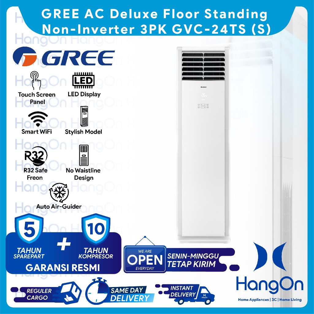 Jual GREE GVC-24TS (S) AC Deluxe Floor Standing Non-Inverter TS Series ...