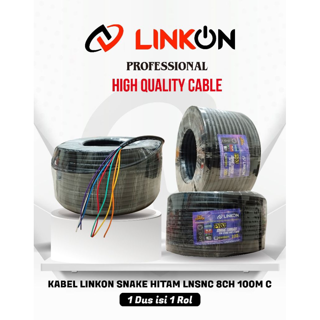 Jual Kabel Snake Linkon 8ch isi 8 Pair Harga per 1 Meter Original ...
