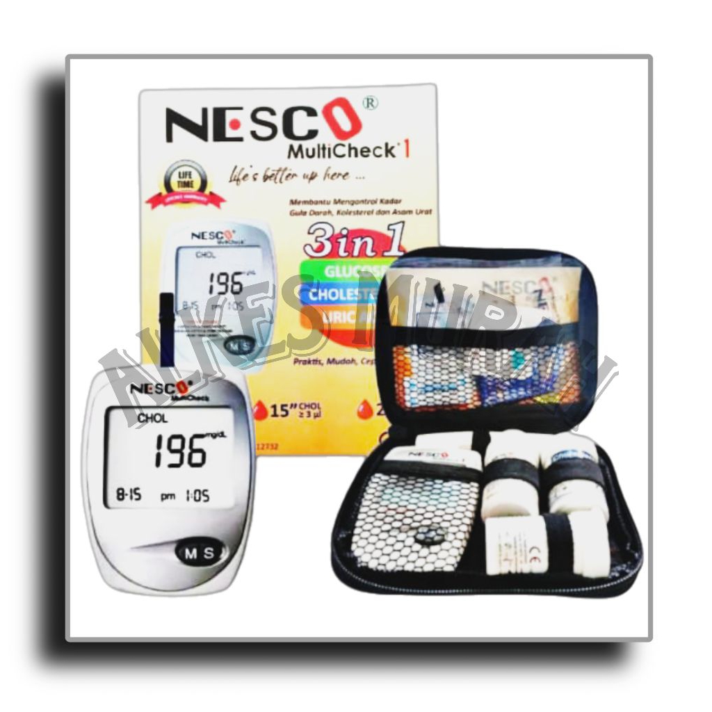 Jual Alat Nesco Multi cek/Alat Cek 3in1 GCU+ strip Murah/Alat cek Gula ...