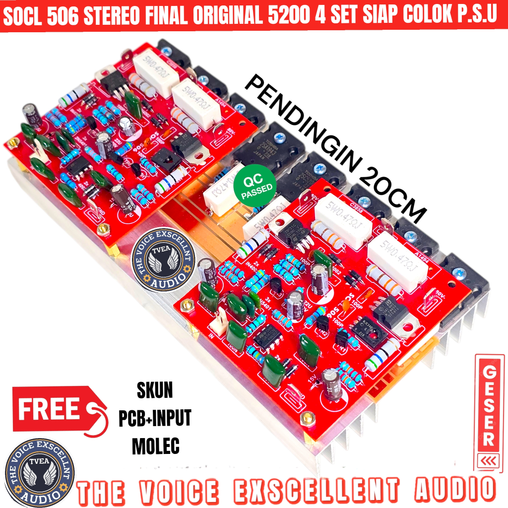 Jual socl 506 stereo plus final toshiba 5200 1943 4 set original ...