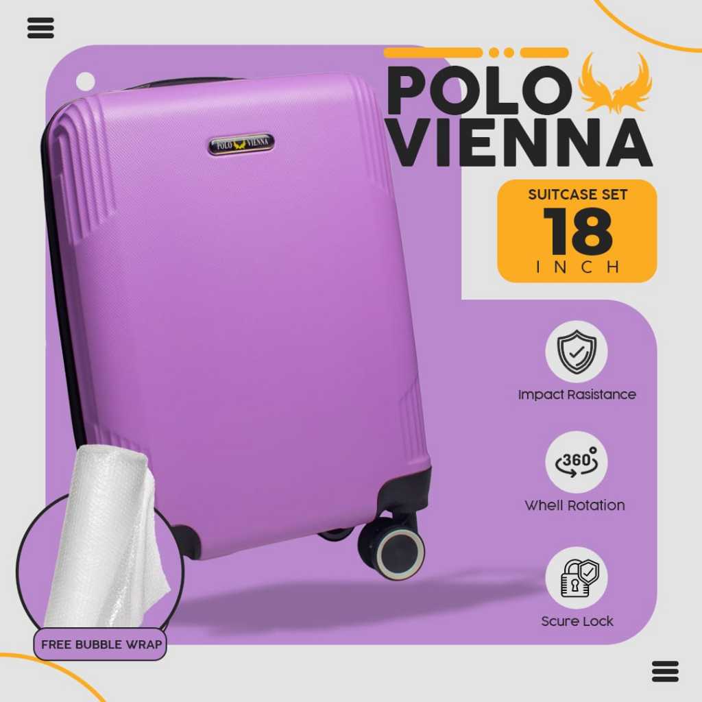 Jual koper 18 inch polo vienna koper kabin koper fiber koper murah ...
