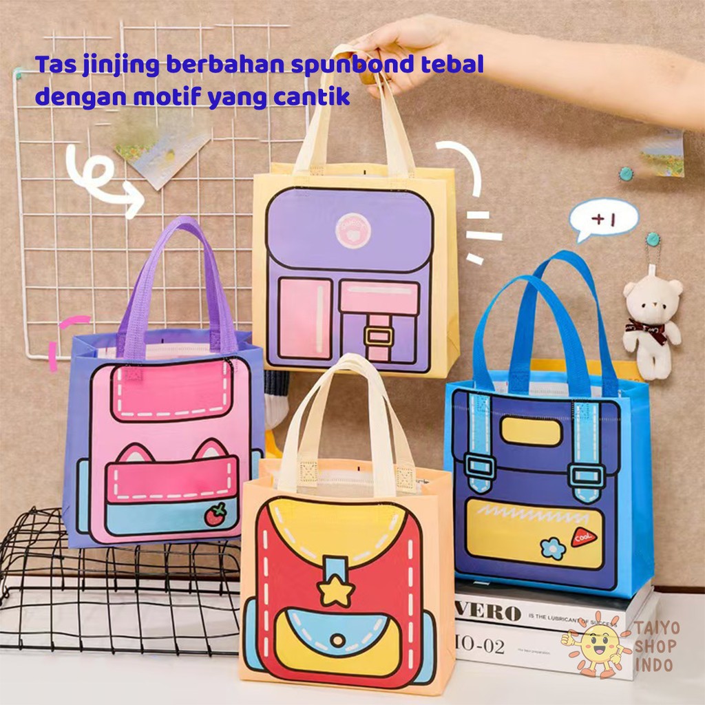Jual Tas Spunbond Souvenir Motif Hampers / Googie Bag Bingkisan Hadiah ...