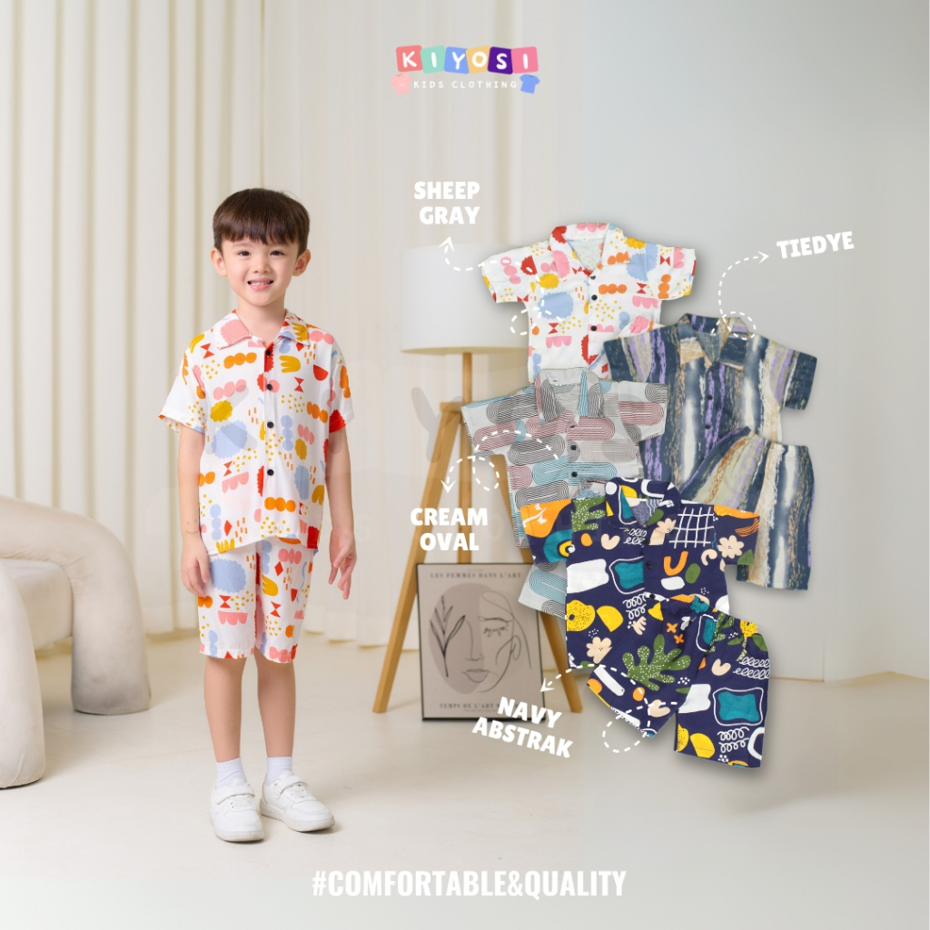 Jual SET RAYON ANAK SETELAN PIYAMA ANAK RAYON BAHAN CATTON RAYON ...
