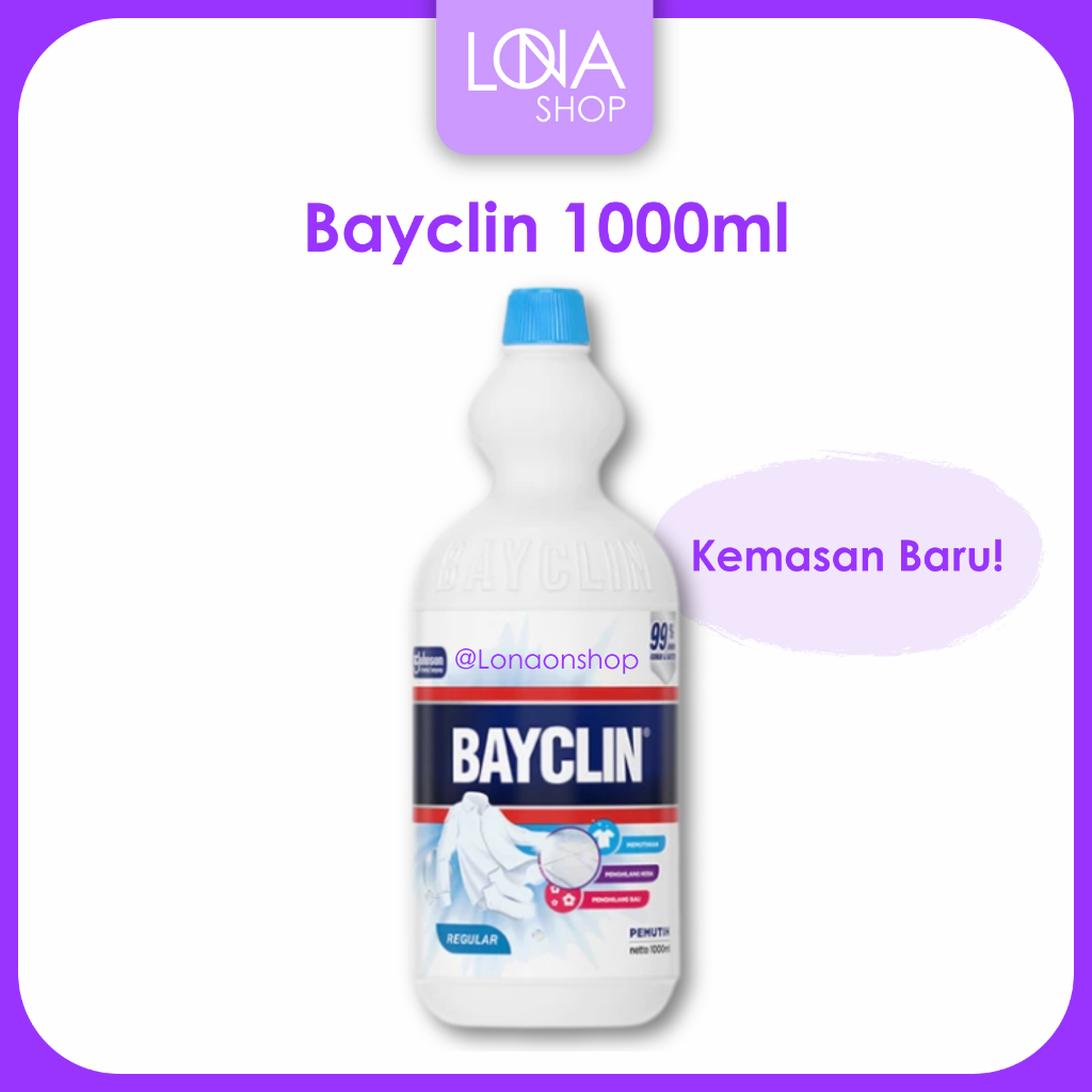 Jual Bayclin Pemutih Pakaian 1000 ml / 1L | Shopee Indonesia