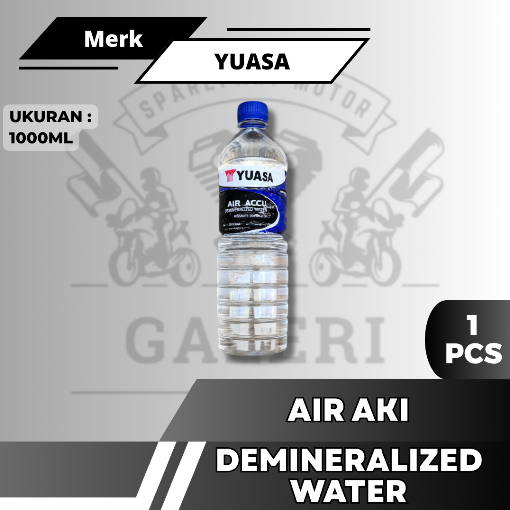 Jual Air Aki Accu Demineralized Water Kemasan Botol Biru 1000mL ...