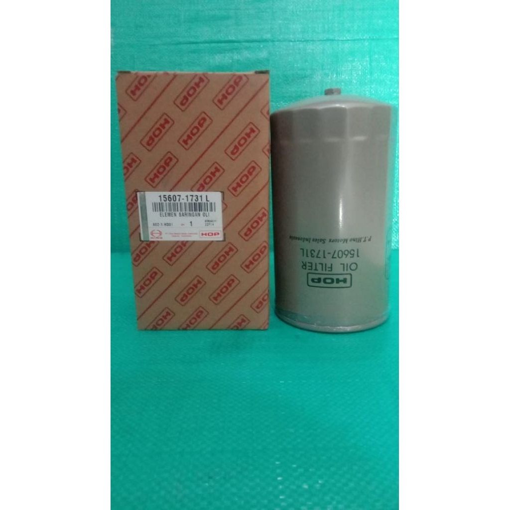 Jual Filter Oli 15607-1731 HOP - Filter Bus Hino RG RKZ RK8J | Shopee ...