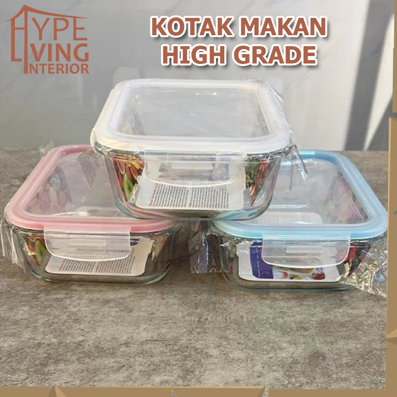 Jual [HYPE LIVING] Glasslock Kotak Makan 370ML – Food Container Kaca ...